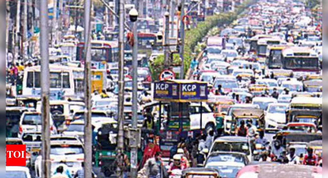 Benz Circle: No Smooth Ride For Motorists At Benz Circle | Vijayawada ...