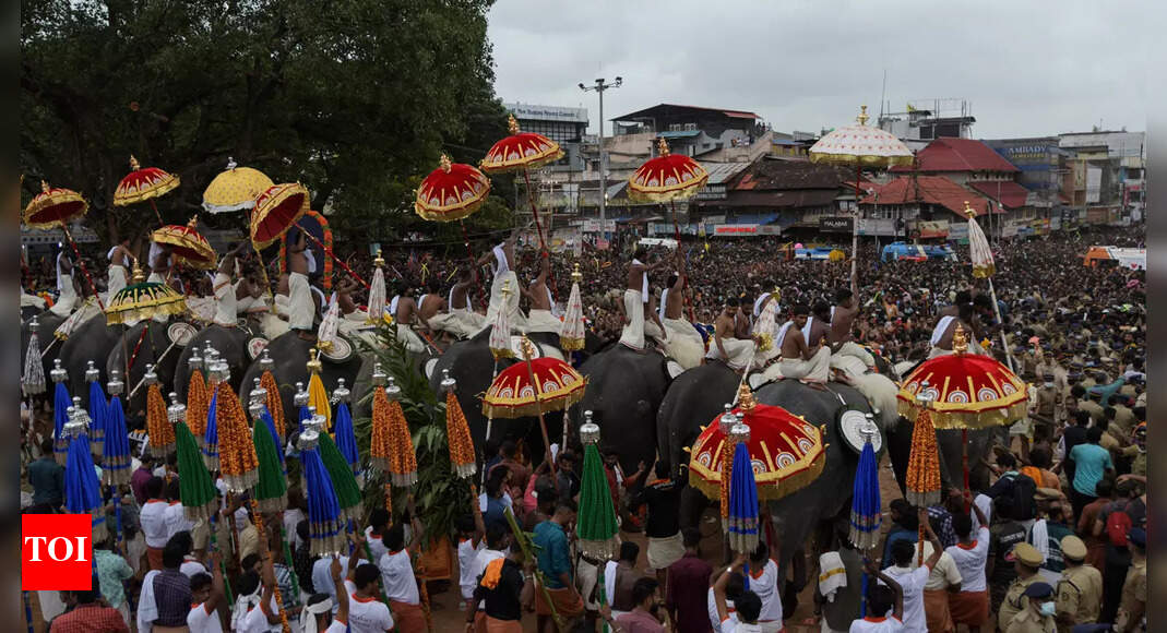 Pooram: Pooram Held With Pomp & Ceremony | Kochi News - Times of India