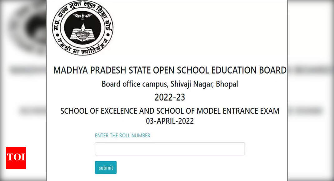 MPSOS Result 2022: MPSOS releases Excellence School, Model School ...