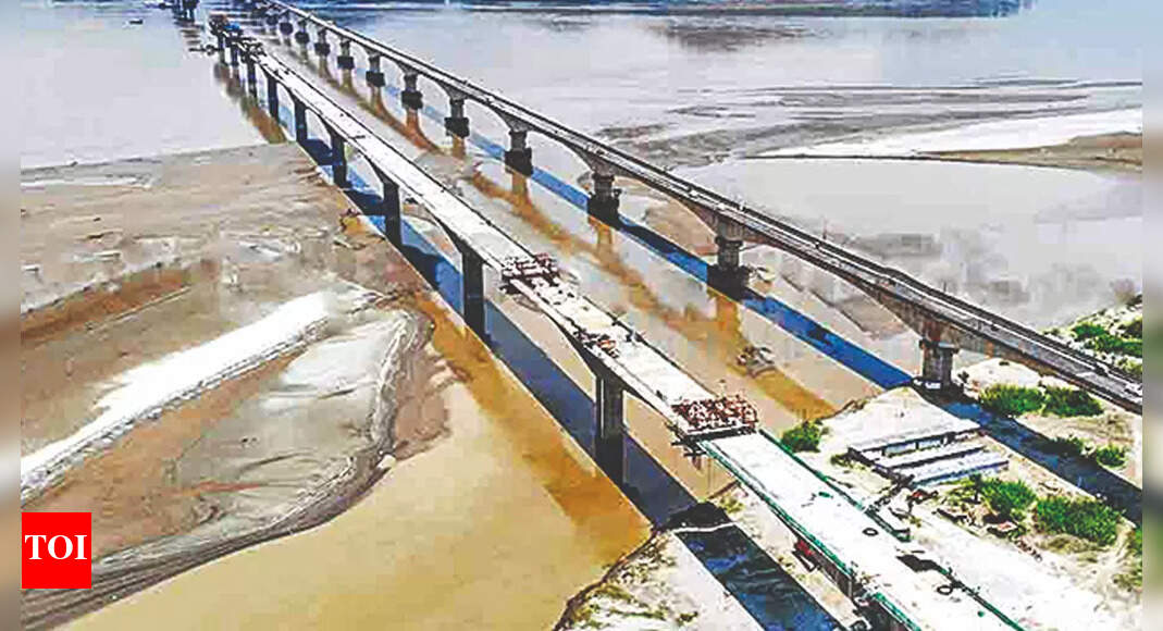 Koilwar: North Wing Of Koilwar Bridge Ready | Patna News - Times of India