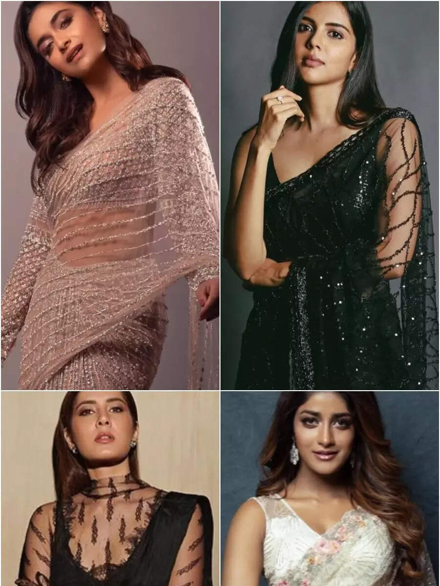 Pull off sheer sarees like a Tollywood diva | Times of India