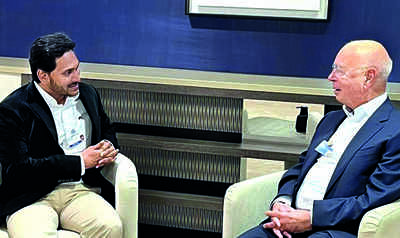 Jagan Holds Key Meetings, Signs Agreements At Davos | Amaravati News - Times of India