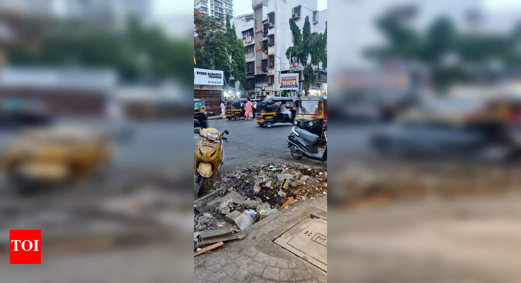 open garbage at Lokhandwala complex Andheri - Times of India
