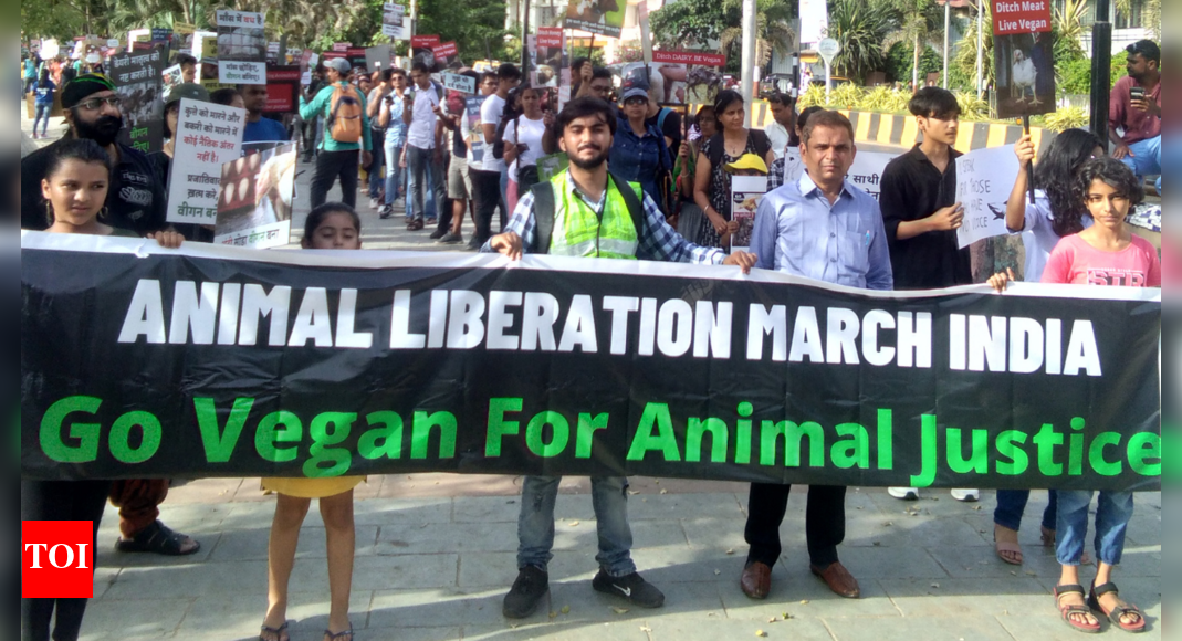 Mumbai: Animal liberation march held at Bandra urging citizens to go ...