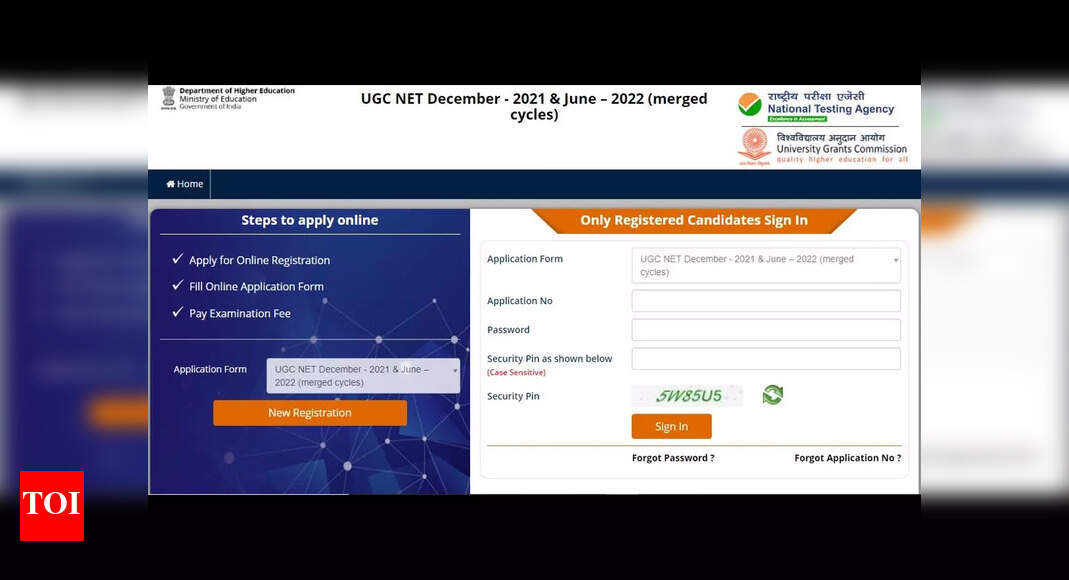 UGC NET Exam 2022: Last date to apply today, direct link here | - Times ...