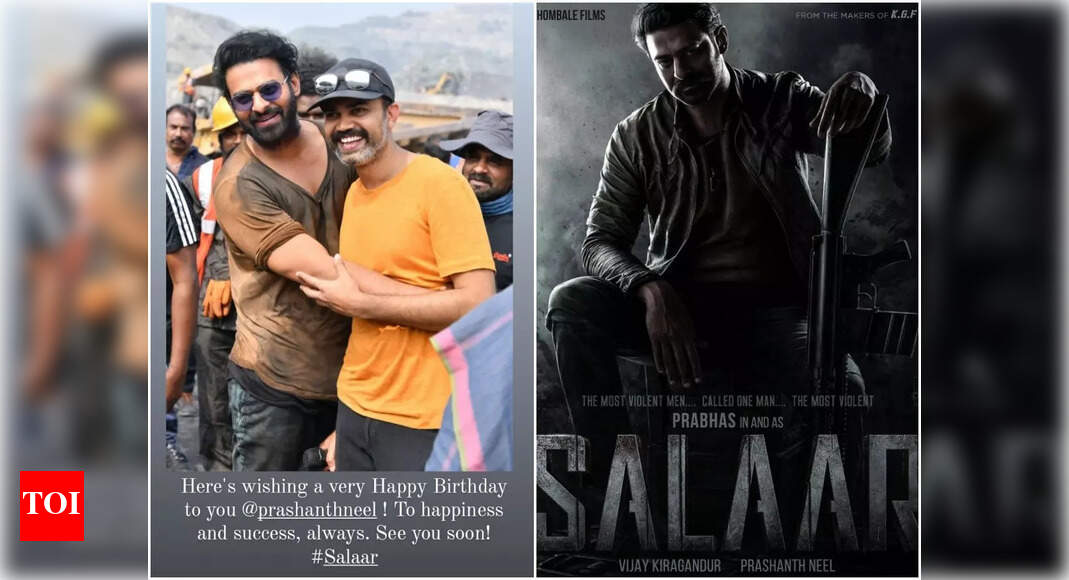 Prabhas pens emotional note on 'Salaar' director Prashanth Neel's birthday | Telugu Movie News ...