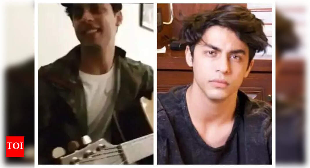 Old video of a smiling Aryan Khan singing and playing guitar surprises ...