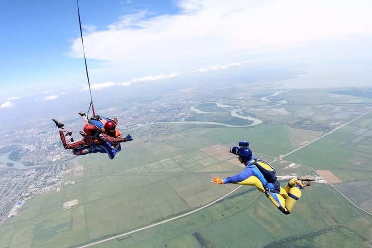 Skydiving in India: The best spots to experience free fall | Times of ...