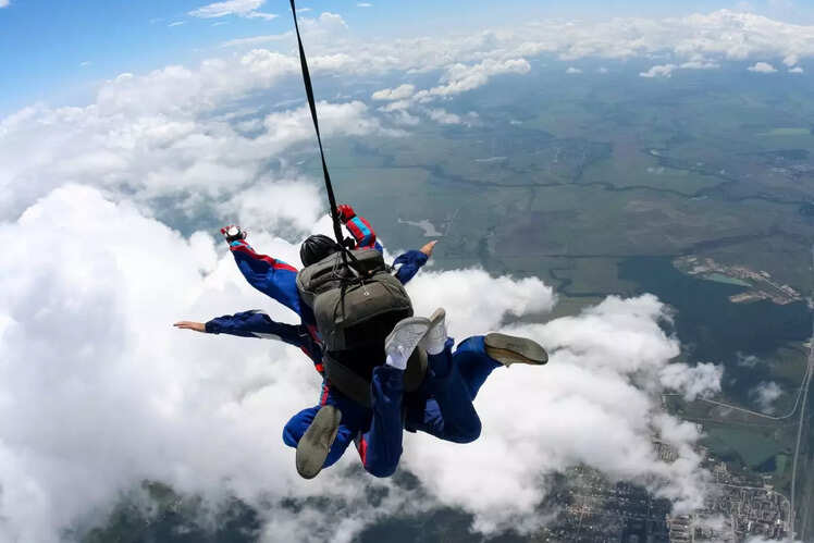 Skydiving in India: The best spots to experience free fall | Times of ...