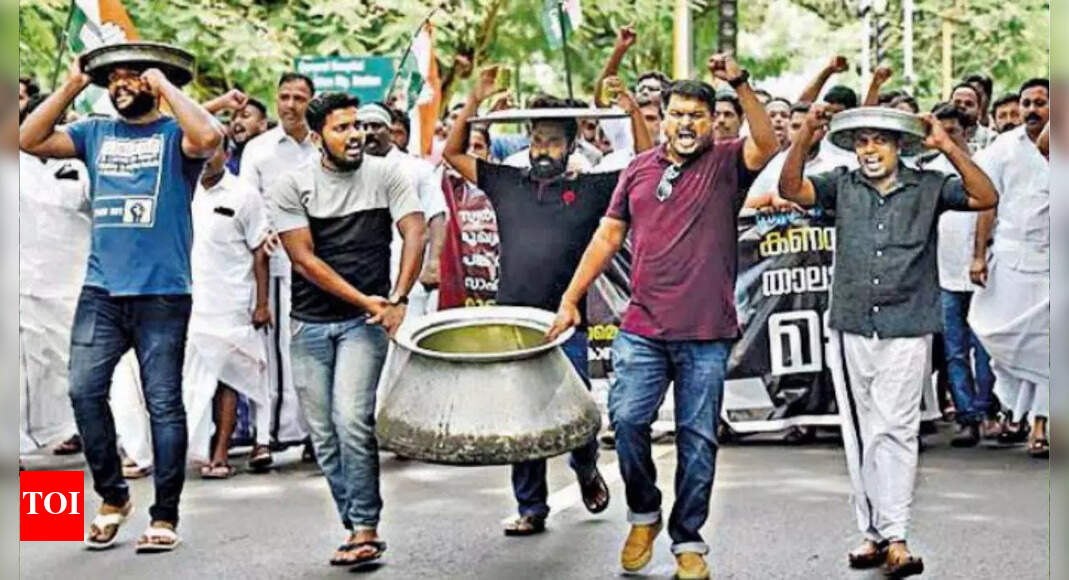 Protests demanding Kerala CM's resignation turn violent ...