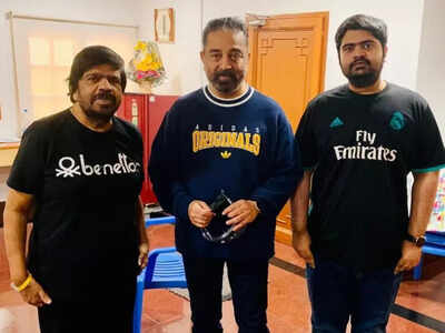 Kamal Haasan meets and wishes T Rajendar a speedy recovery | Tamil ...