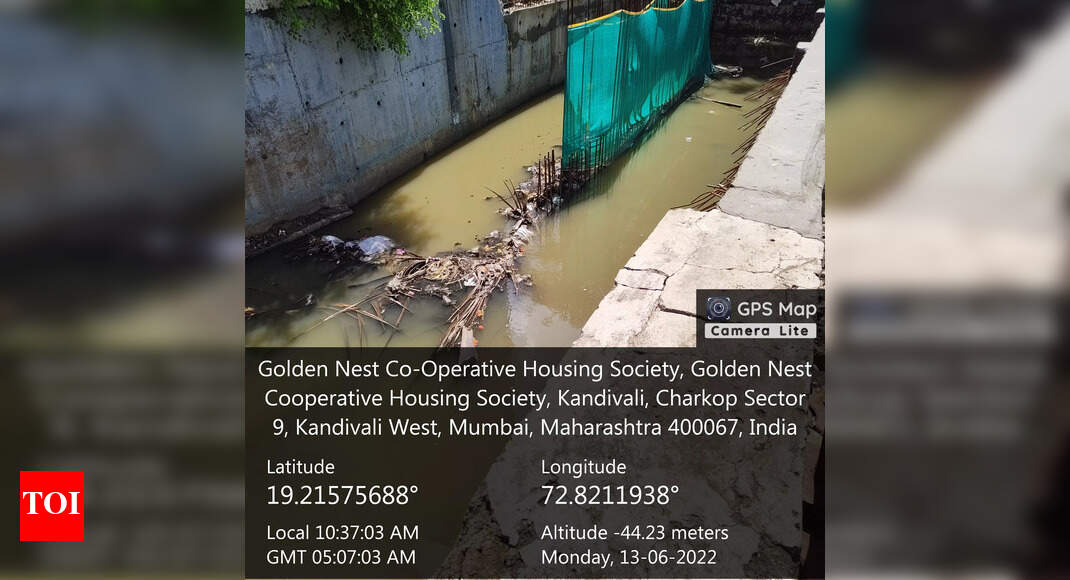 Construction in nallah-Public risk rain-flood fury - Times of India