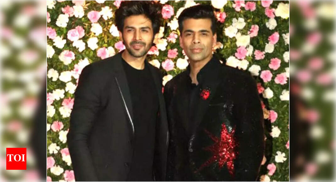 Karan Johar and Kartik Aaryan share the stage for the first time post ...