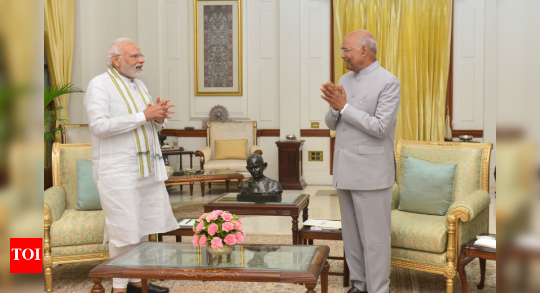 PM Modi calls on President Kovind | India News - Times of India