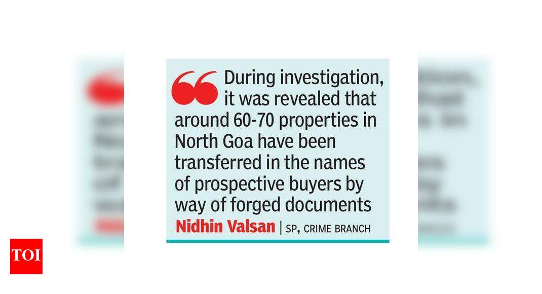 Day after arrest, SIT suspects land grab worth 100s of crores | Goa ...