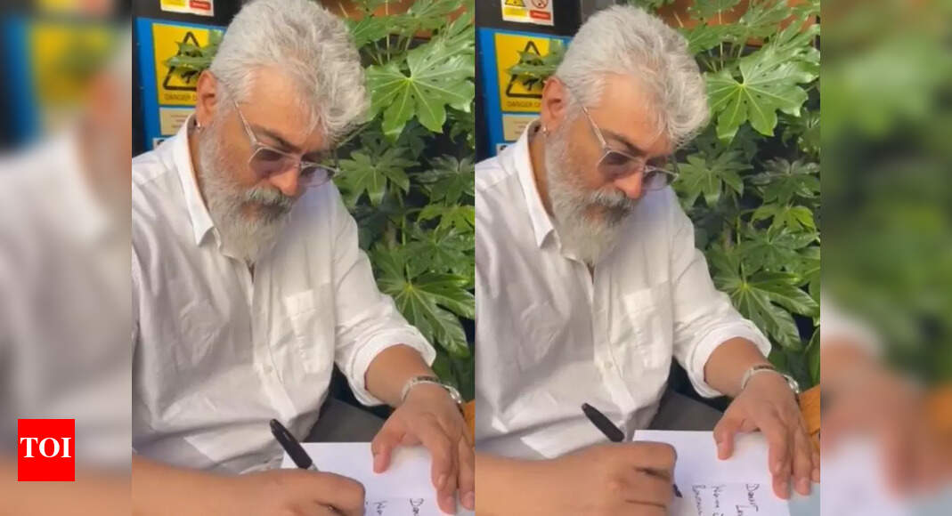 Ajith sends out a birthday wish to a fan; the video goes viral | Tamil ...