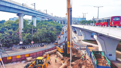 Metro Girders Installation For Phase-2 Begins | Chennai News - Times of India