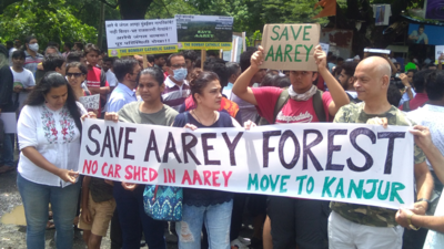 Mumbai: 'Save Aarey' protests begin again close to Metro-3 car shed ...