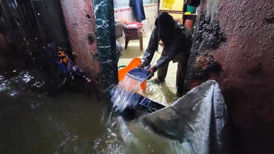 Kalyan rain in photos: Water enters 400 plus houses, landslide reported in Patripul area | Thane ...