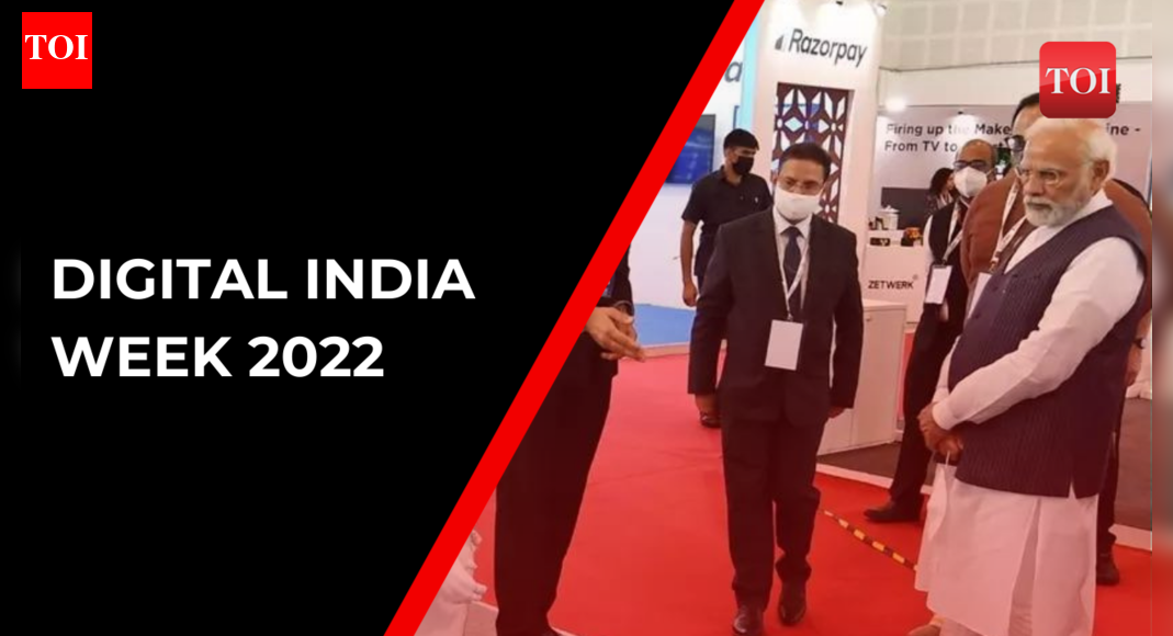 digital india week: PM Modi visits the Digital India Week 2022 exhibition