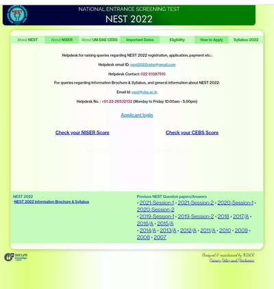 NEST Result 2022 declared at nestexam.in, check direct link and steps ...