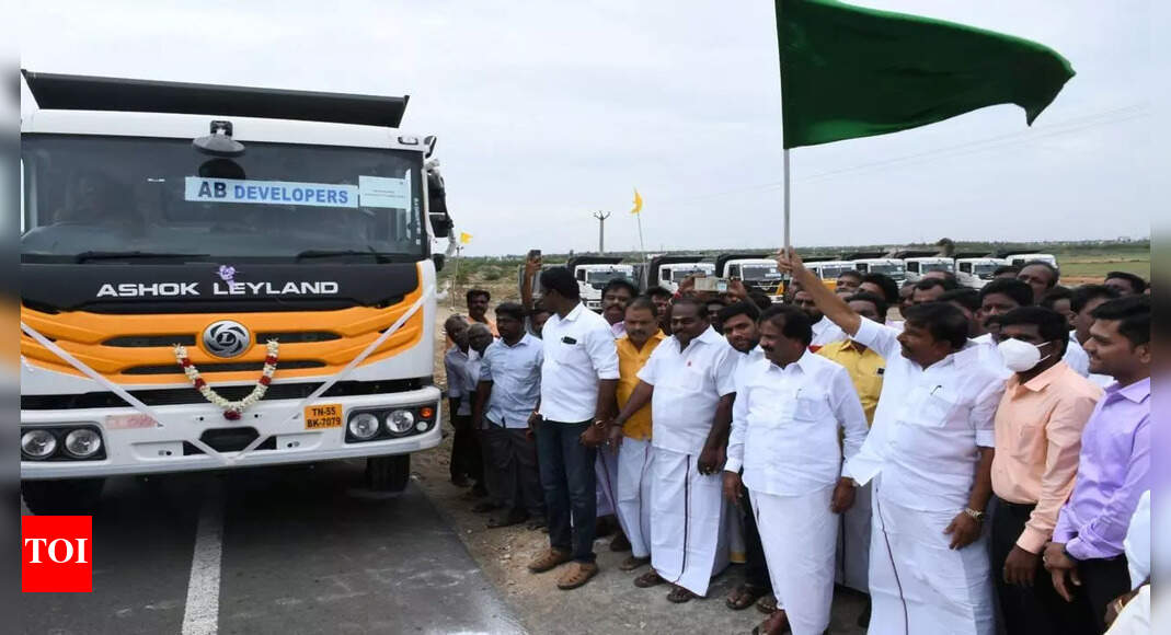 Trichy integrated bus terminus preliminary work begins | Trichy News ...