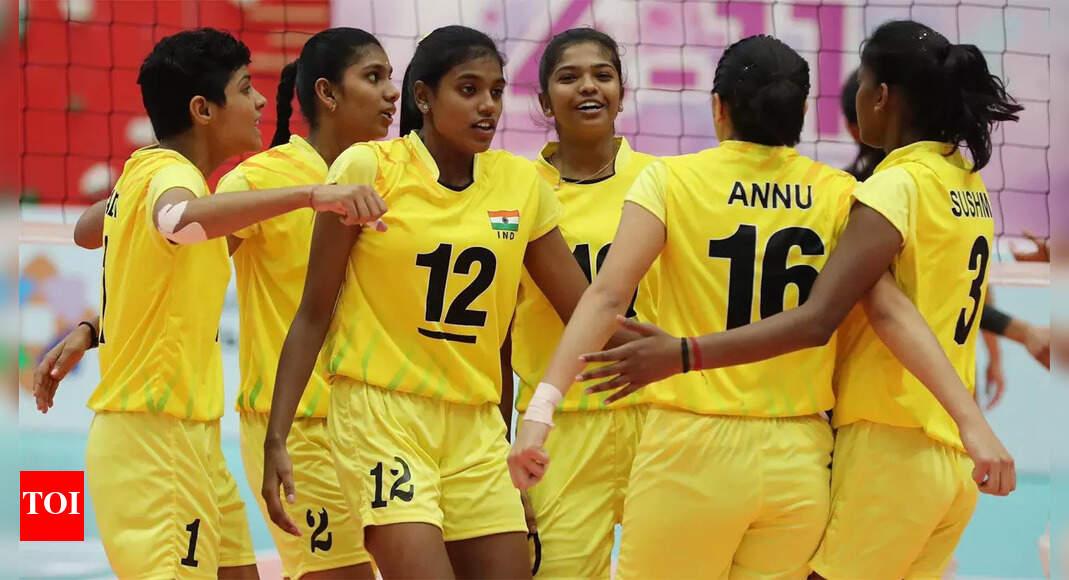 India beat Kazakhstan in Asian Women's U-20 Volleyball Championship | More sports News - Times ...