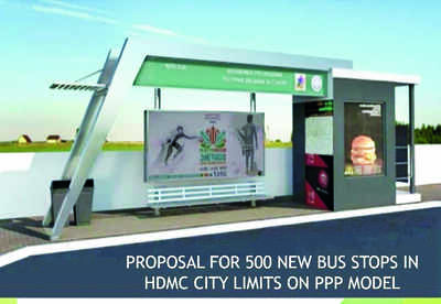 Twin Cities Will Have Hi-tech Bus Stops | Hubballi News - Times of India