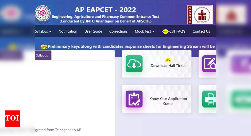 AP EAMCET Answer Keys 2022 will be released on July 12 & 13; check ...
