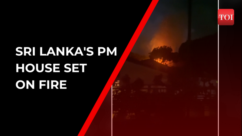 Protesters set PM Wickremesinghe's house on fire