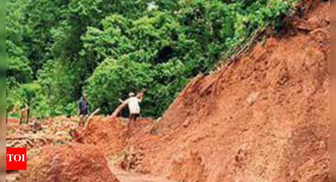 Karnataka: Traffic disrupted on Agumbe ghat road following landslide ...