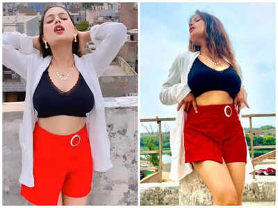 Aarohi Singh grabs attention as she poses in a stylish outfit | Bhojpuri Movie News - Times of India