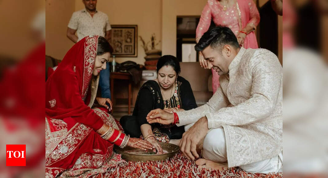 New bride Payal Rohatgi shares a glimpse of fun post wedding rituals ...