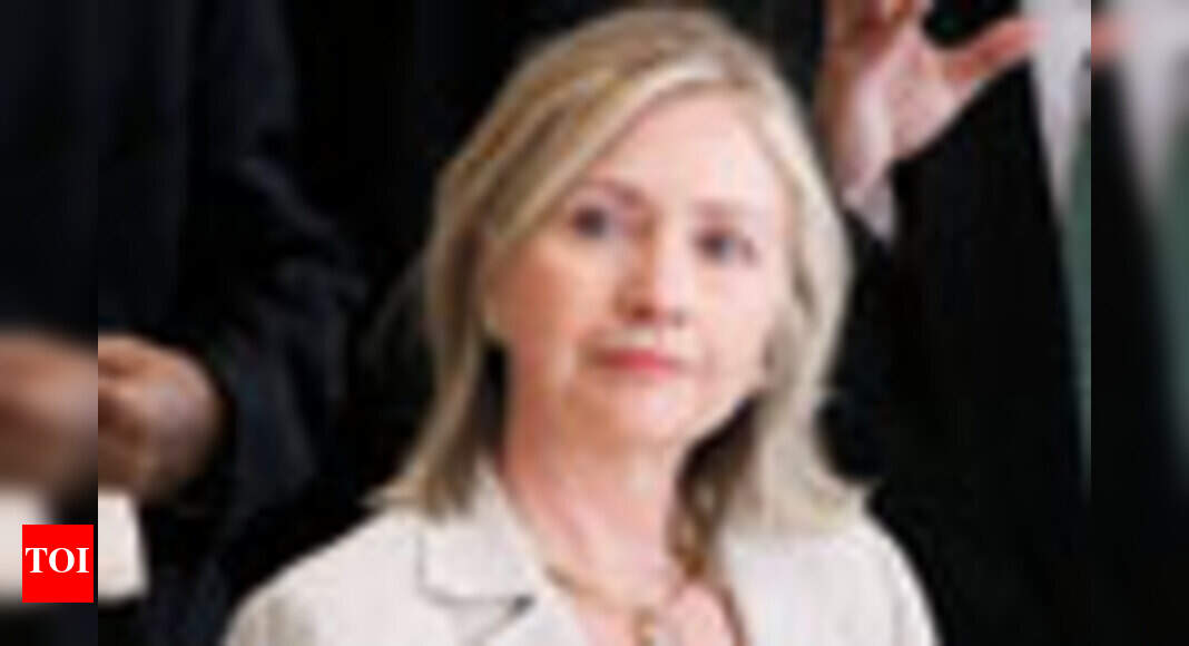What’s Hillary wearing here? - Times of India