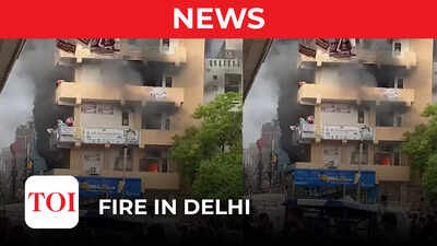 Fire breaks out at 3-story building in Delhi, 12 rescued | Delhi News ...