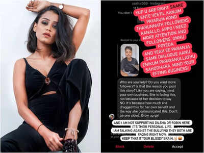 Bigg Boss Malayalam 4 fame Daisy David slams a netizen for calling her ...