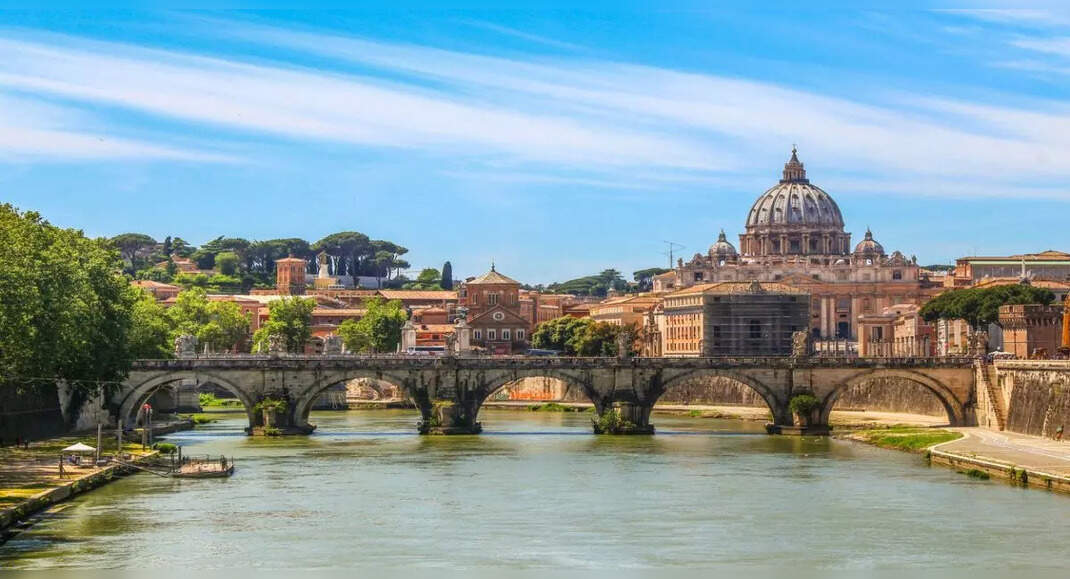 Extreme drought brings out underwater ruins of an ancient bridge in ...