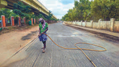 Trichy: Re-laying Of Trichy Rob Service Road Begins | Trichy News ...