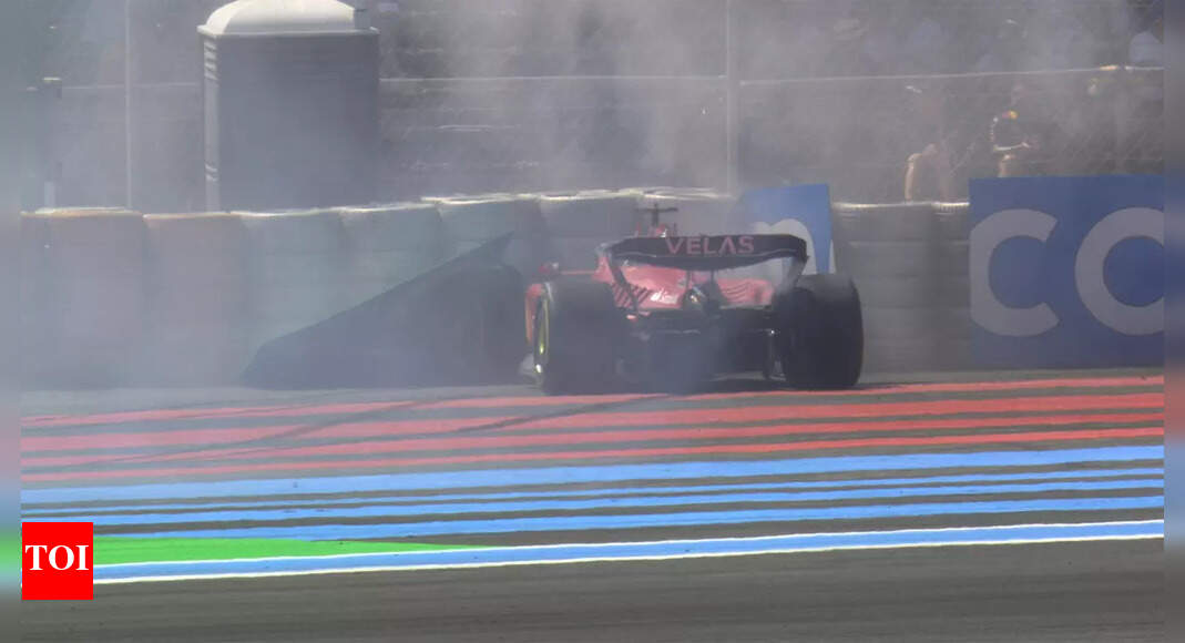 Charles Leclerc crashes out of French Grand Prix while leading | Racing ...