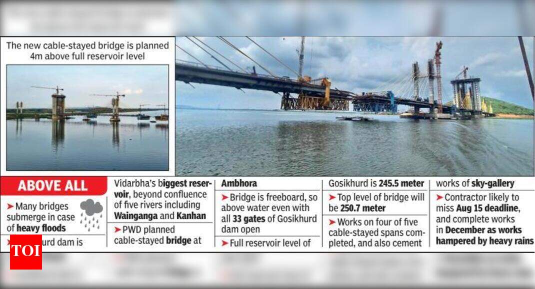 Ambhora cable-stayed bridge is freeboard, to remain in use even if ...