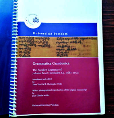 Kalady Varsity Plans To Publish Arnos Pathiri’s Sanskrit Grammar Book ...
