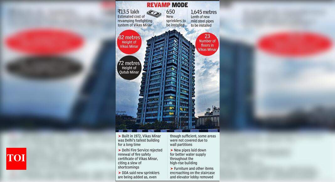 Delhi: Vikas Minar in firefight to regain safety licence | Delhi News ...