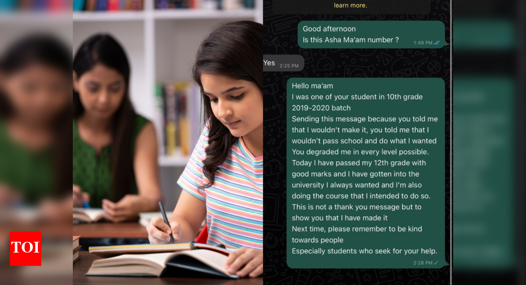 "You told me that I wouldn't make it but I did": Girl's curt message to ...