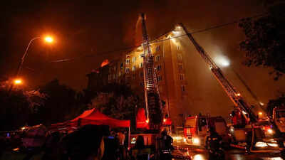 Moscow: Eight killed as fire erupts in Moscow building - Times of India