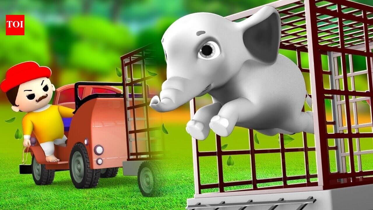 Watch Latest Children Hindi Story 'White Elephant Hunter's Fight' For ...