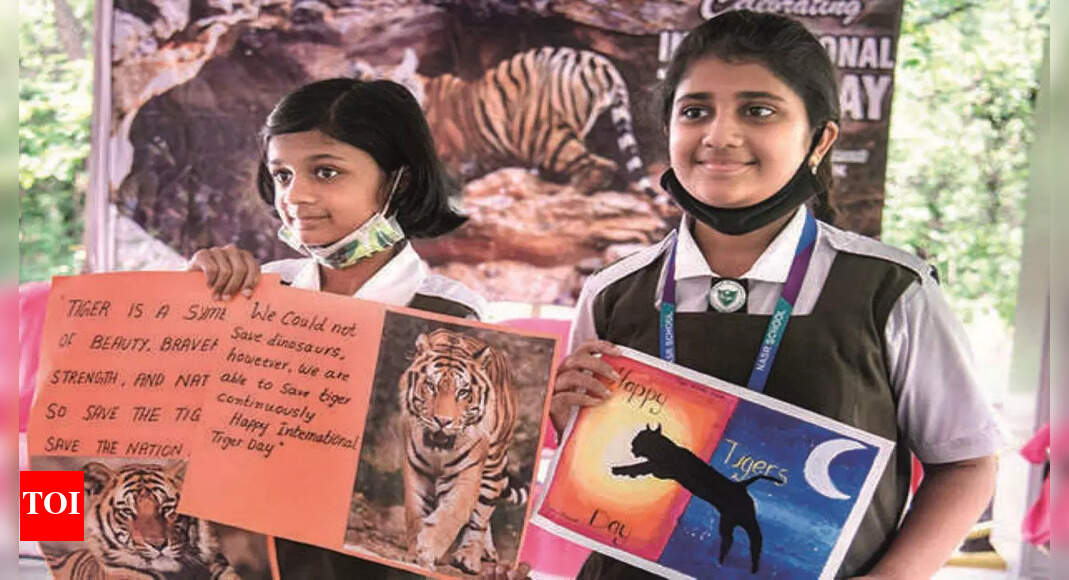 International Tiger Day: About 400 City Children Come Together To ...