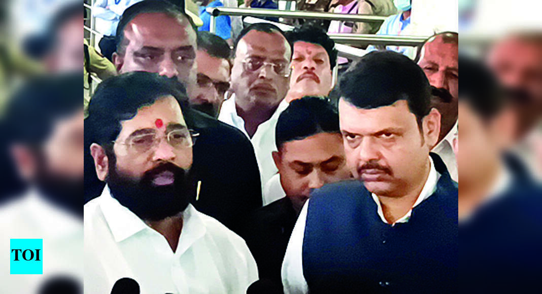 Shinde, Fadnavis Draw Flak For Not Expanding Cabinet | - Times of India