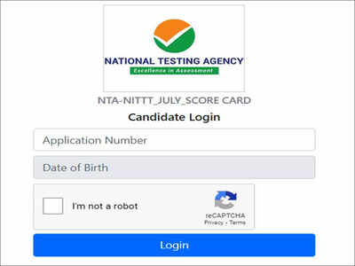 NITTT 2022 result announced at nittt.nta.ac.in, download scorecard here ...