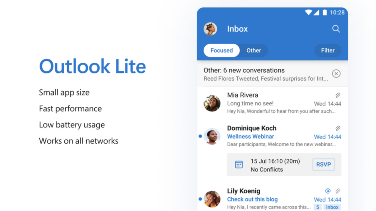 Microsoft launches Outlook Lite app: Features, how to download and more ...