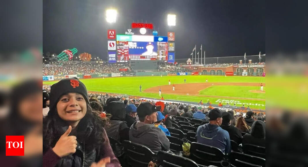 Mithila Palkar: Loved watching my first baseball game in San Francisco ...
